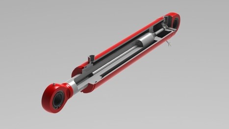 Cylinders with a built-in linear transducer | Stacke Hydraulik